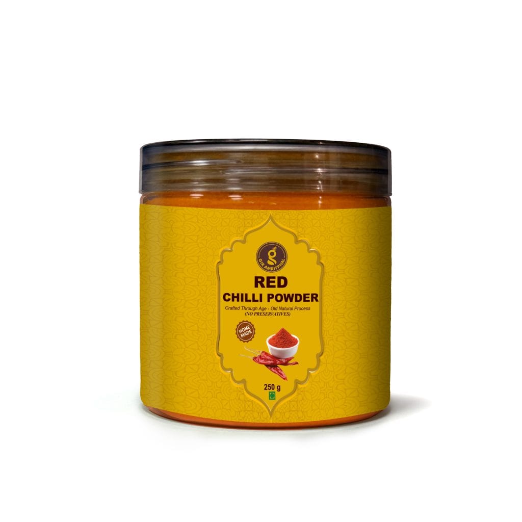 100% Pure & Organic Red Chilli Powder - Gir Amritphal